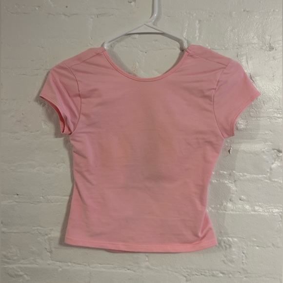 Edikted | Tops | Edikted Light Pink Bambi Openback Tshirt | Poshmark